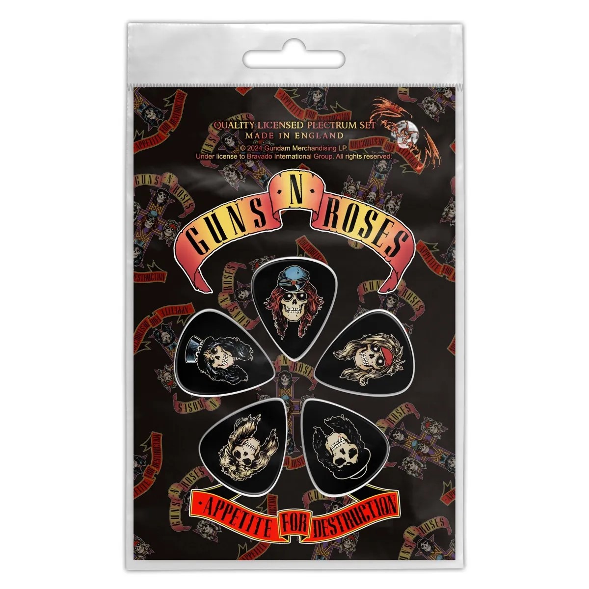 Guns N' Roses plektrum pack - Appetite For Destruction - www.plugged.se