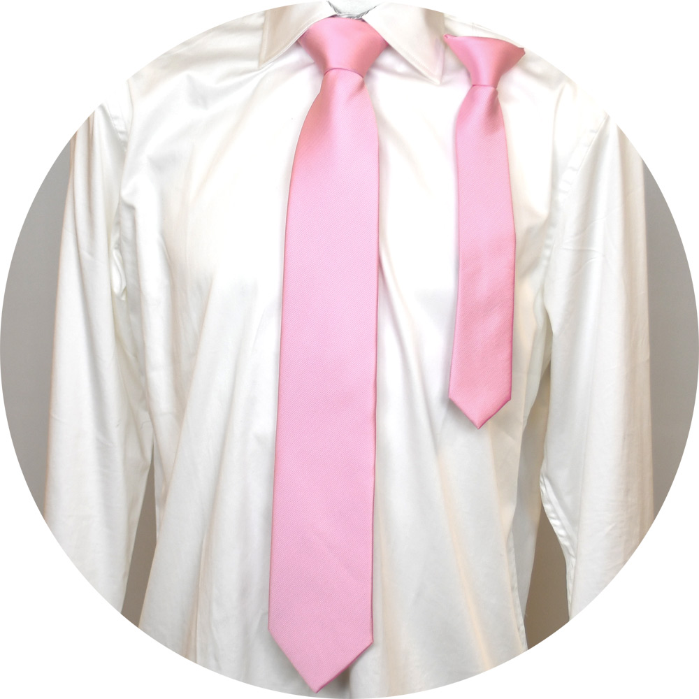 Far och son slipsar FS047 - Ljusrosa