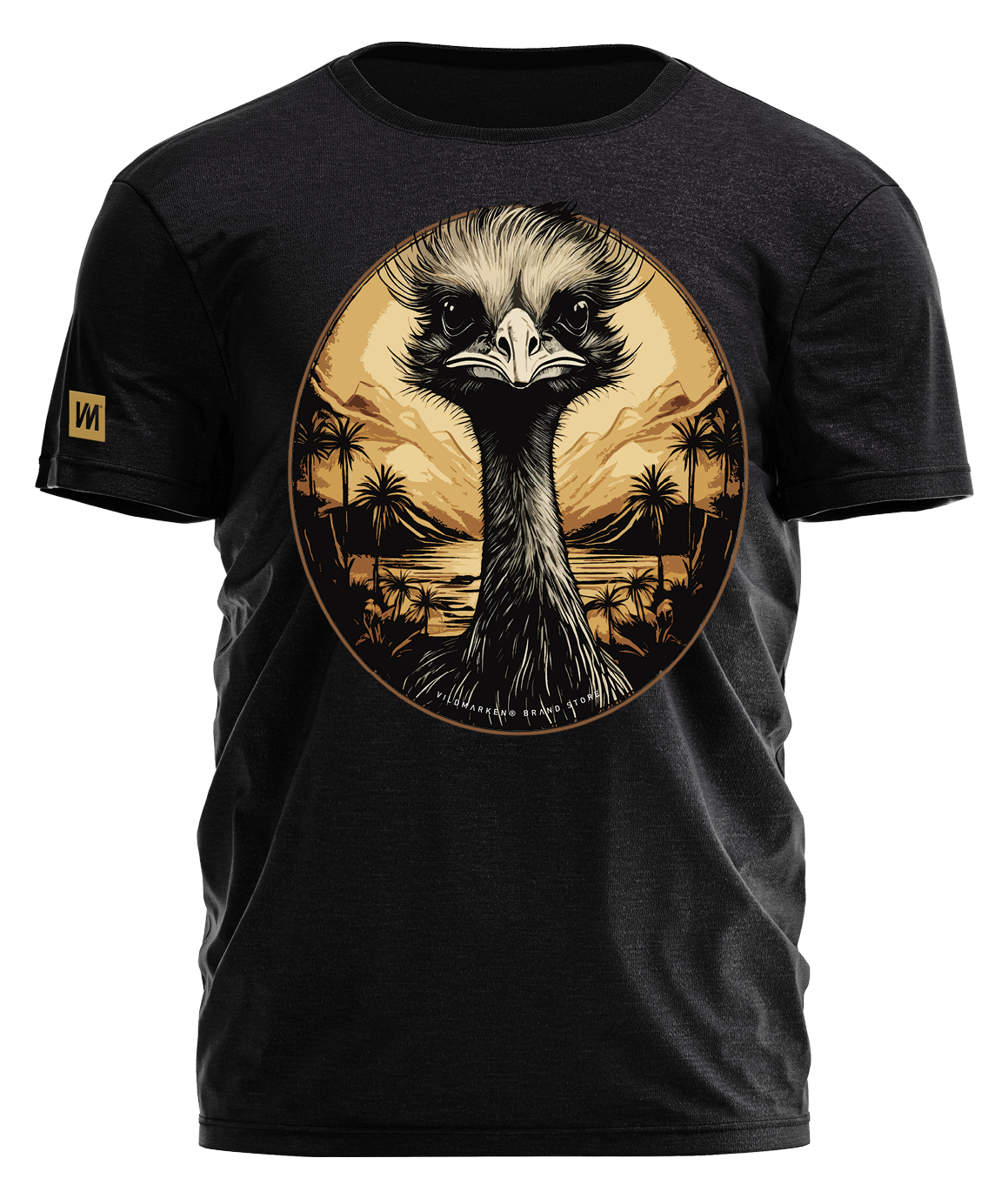 Ostrich Portrait t-shirt - VILDMARKEN® Brand Store