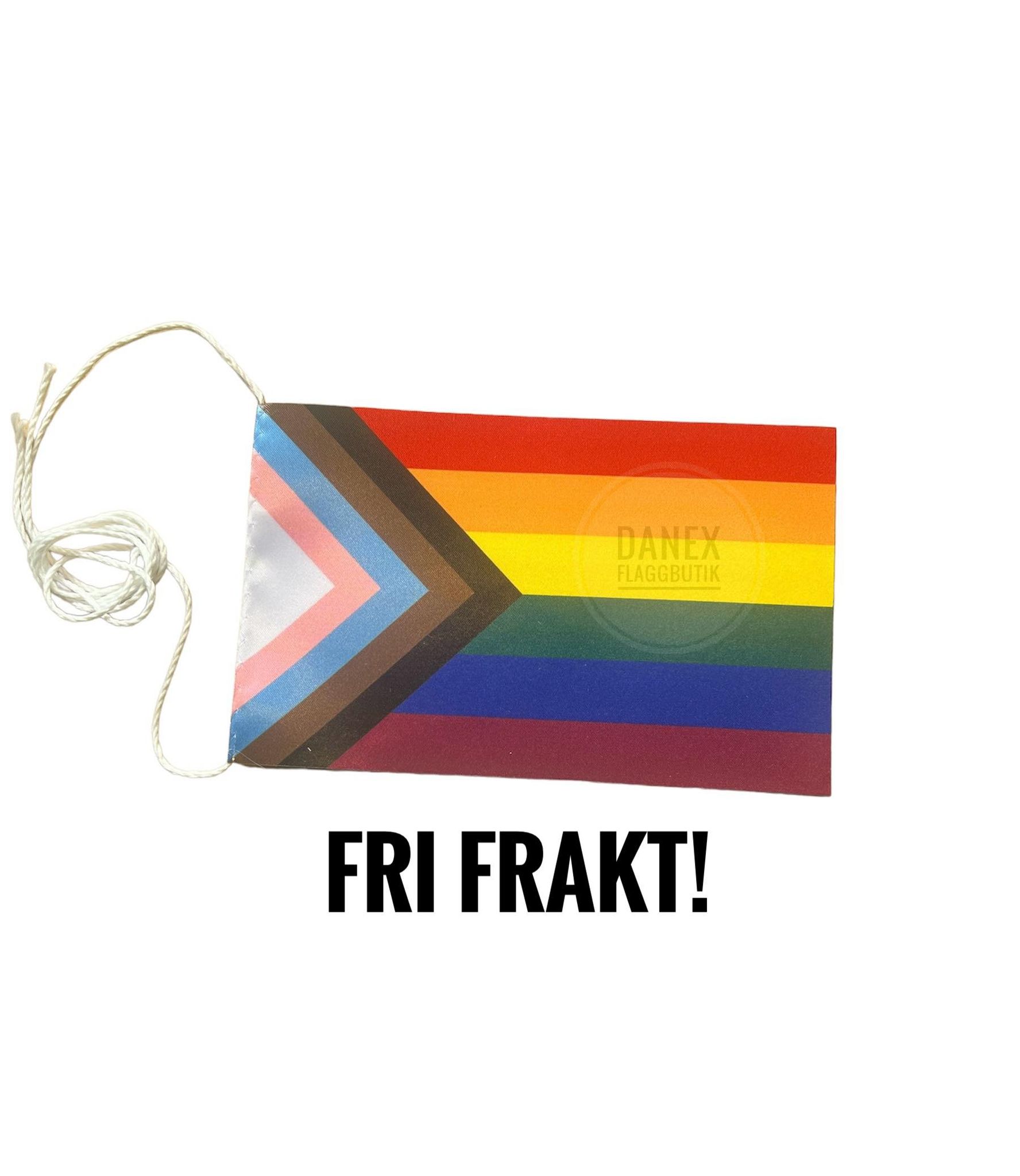 Köp Bordsflagga Pride Progress 10x16cm