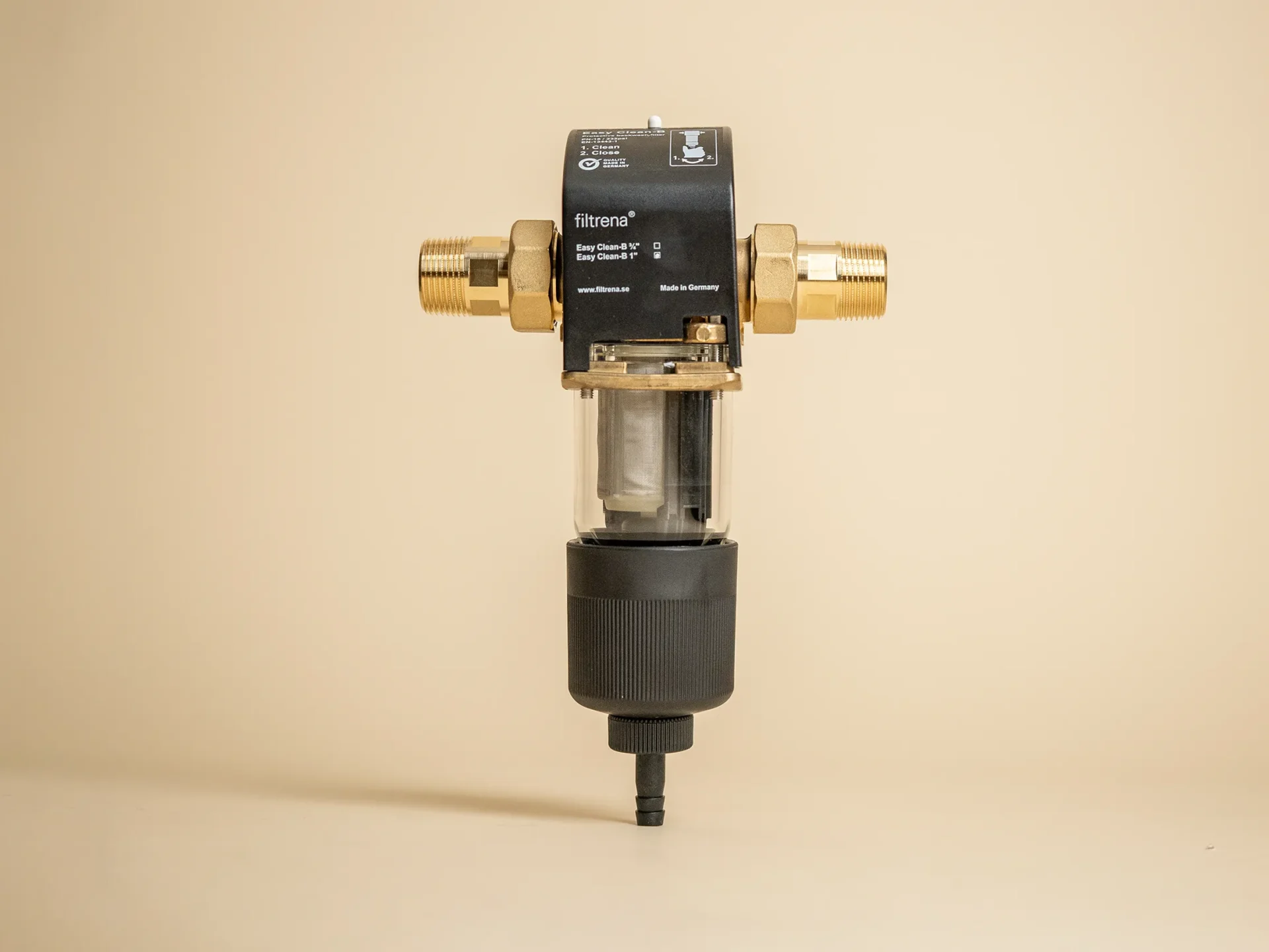 Partikelfilter Easy Clean backspolningsbart - JH Energiprodukter