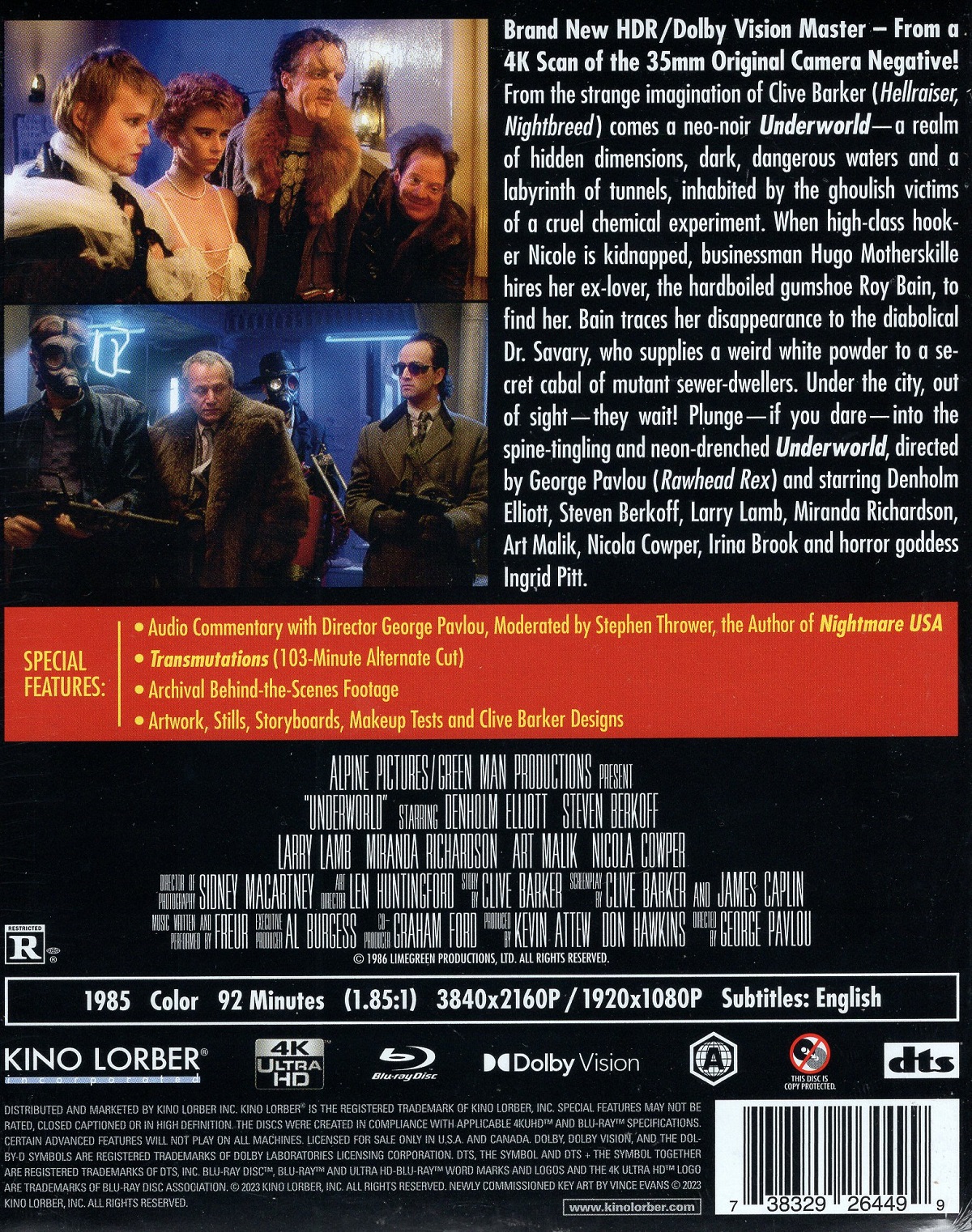 Clive Barker's Underworld (ej svensk text) (4K Ultra HD + Blu-ray ...