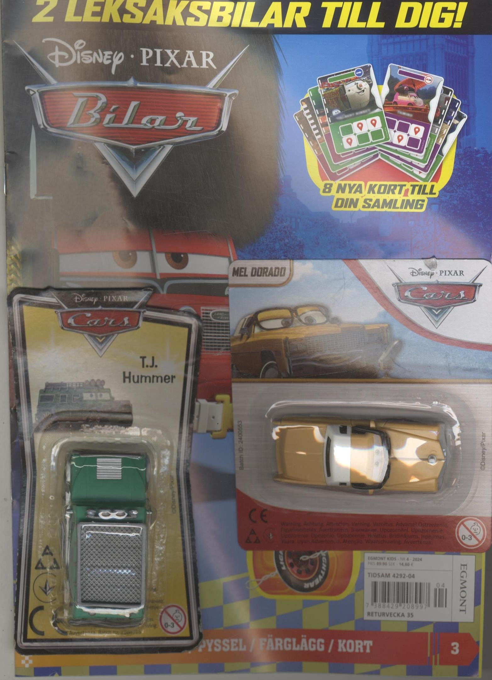 Bilar Disney Pixar nr 4 2024, 2 bilar till dig, Bubba & Mel Dorado ...