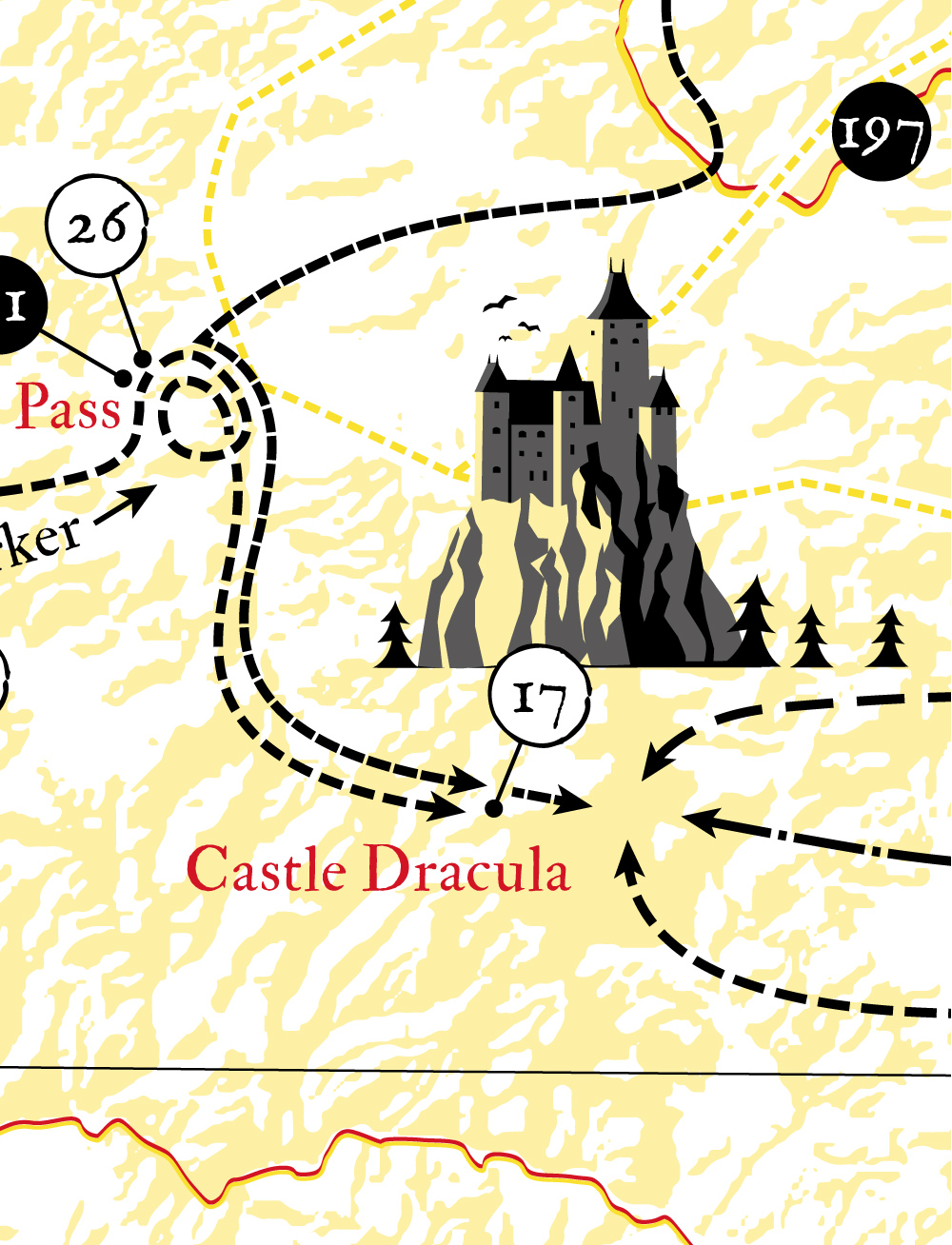 Literary Maps : Bram Stoker Dracula - Litterär karta för din läsning ...