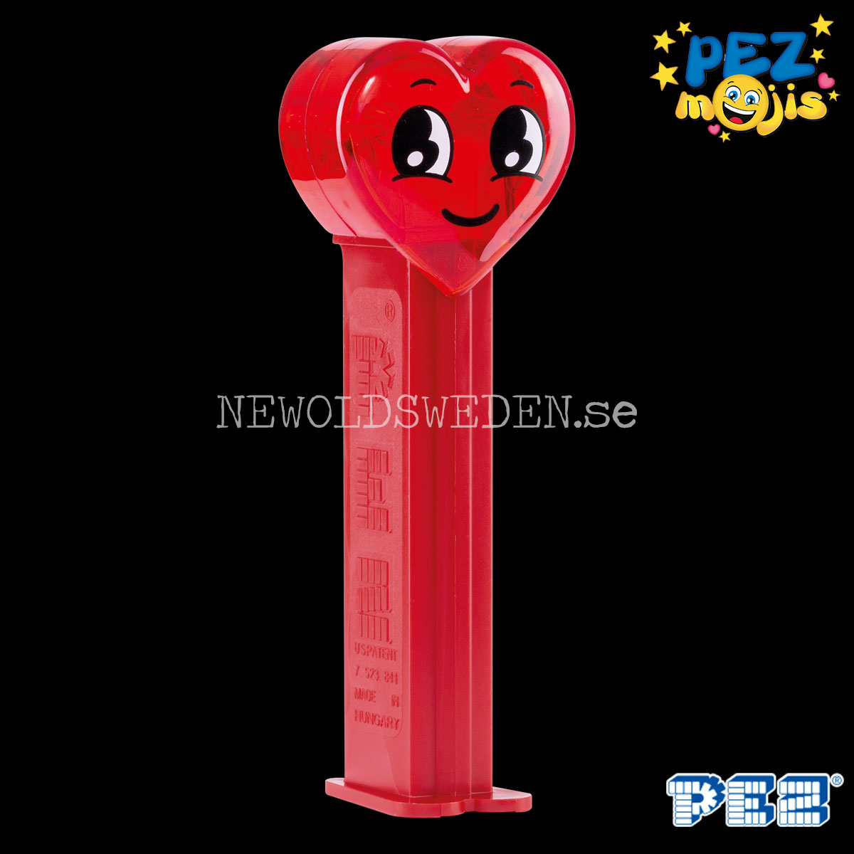 PEZ Dispenser HEART + Candy - PEZmojis - PE26 - NEWOLDSWEDEN.se