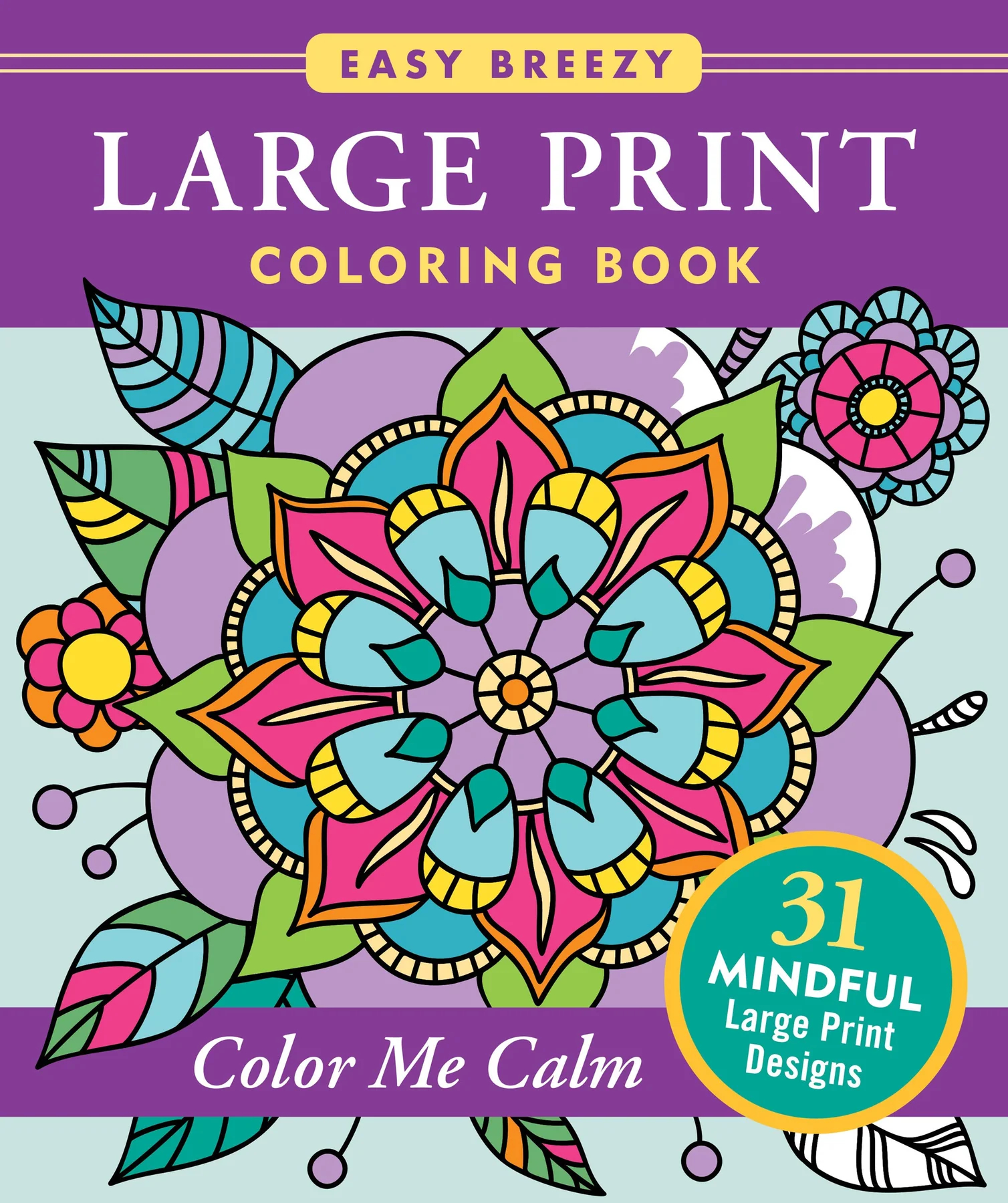 Large Print Coloring Book - Color Me Calm - paperme.se