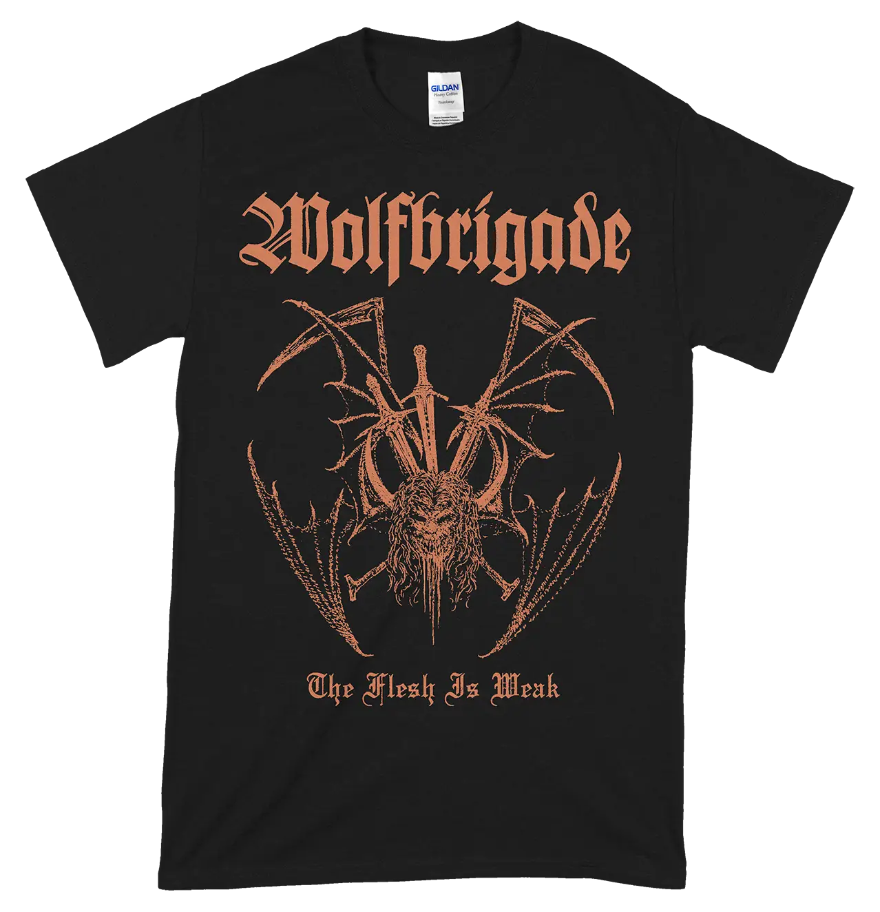 WOLFBRIGADE - The Flesh (Copper) T-shirt - TRUST NO ONE RECORDINGS