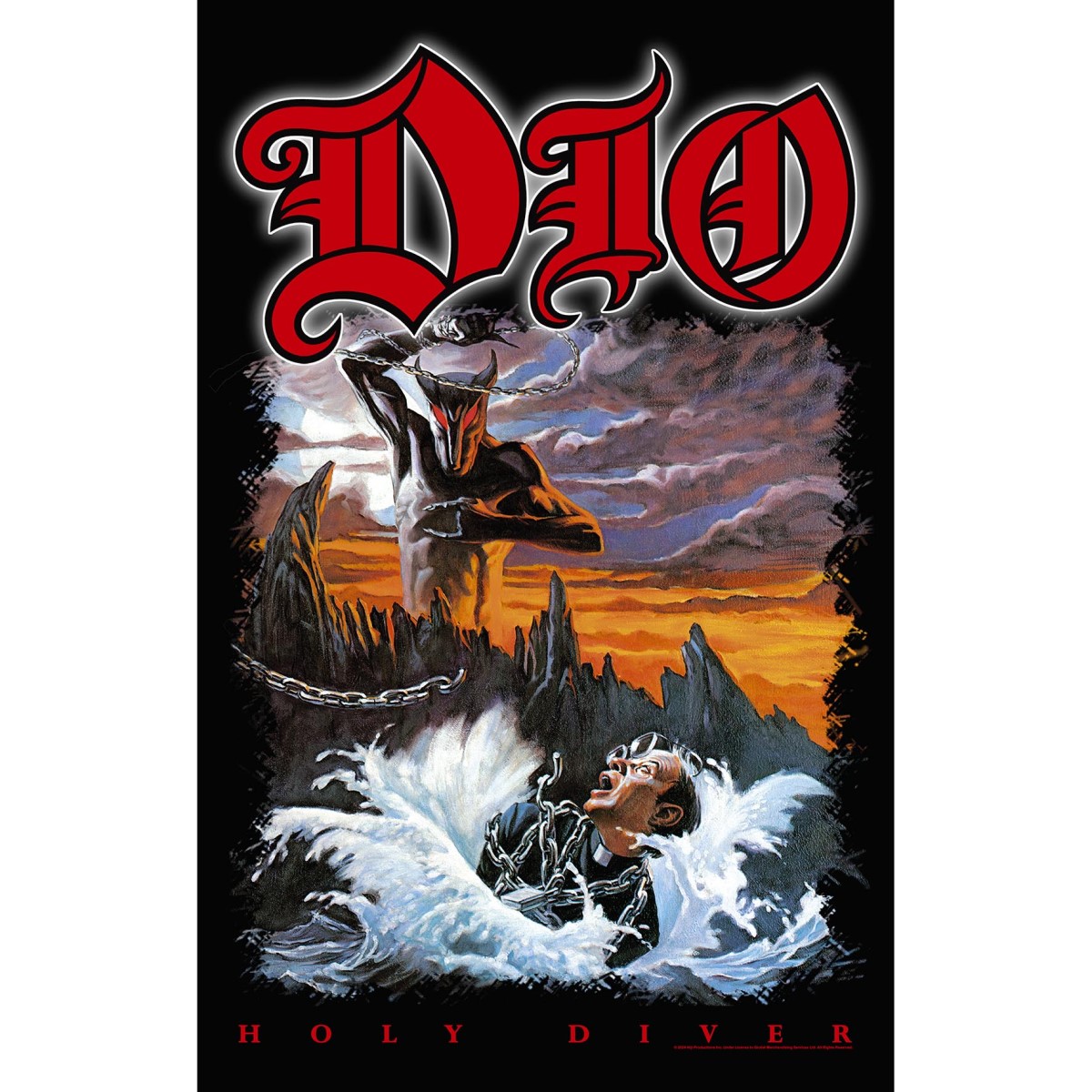 Dio Holy Diver Flag - Rockzone