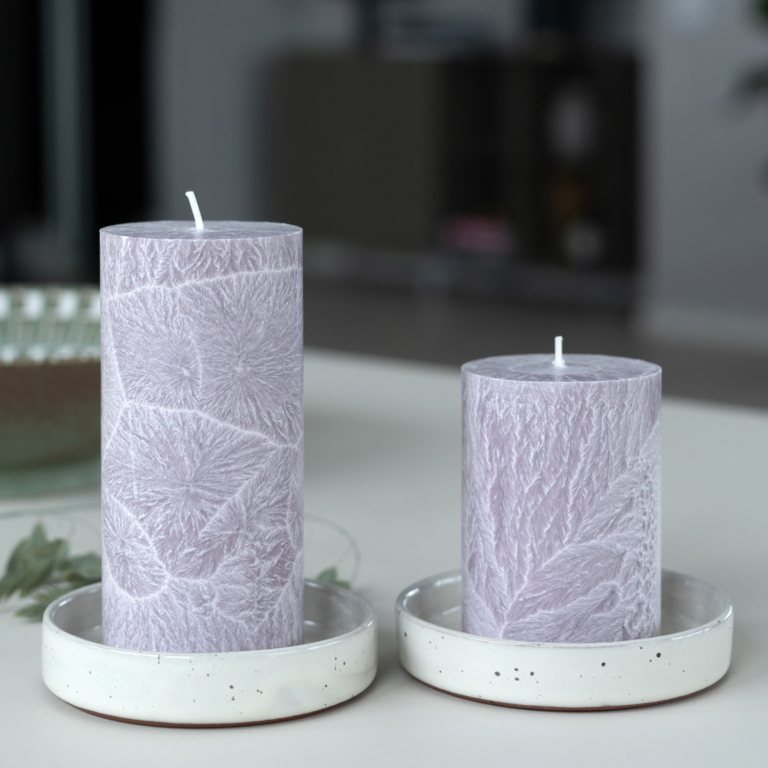 Shea pillar candle 67x150 mm Mallow - liljeholmens.se