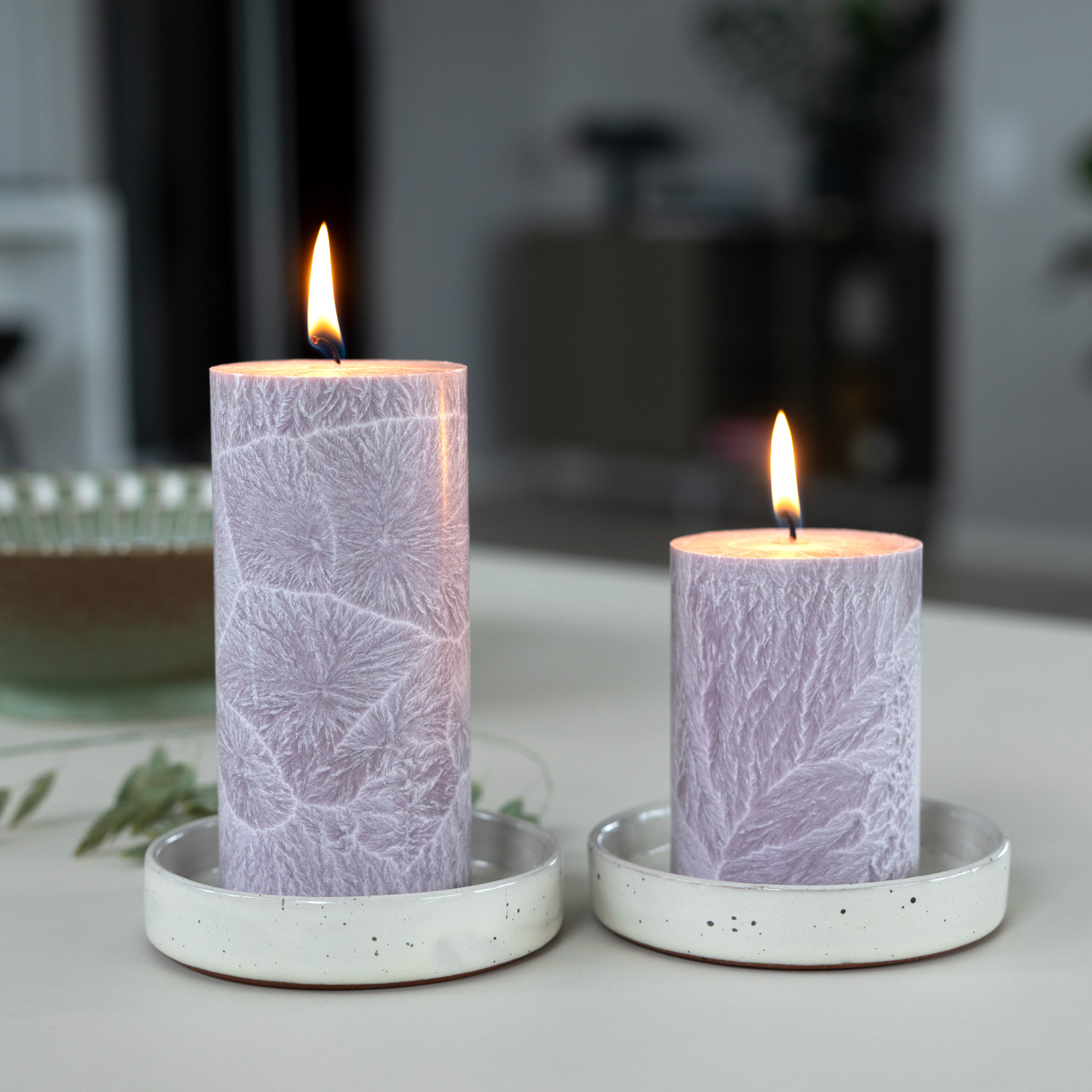 Shea pillar candle 67x150 mm Mallow - liljeholmens.se