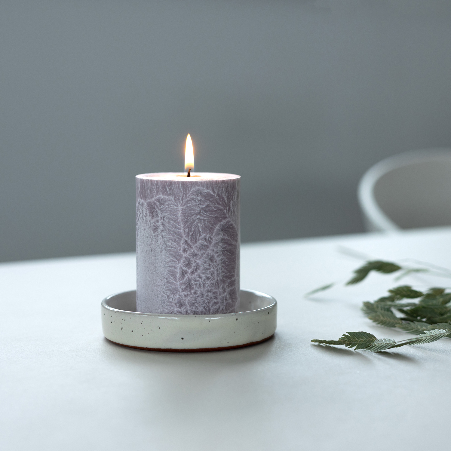 Shea pillar candle 67 x 100 mm Mallow - liljeholmens.se