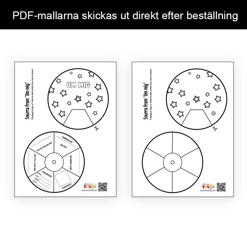 Skolpyssel - Snurra fram Om mig - Miniventor