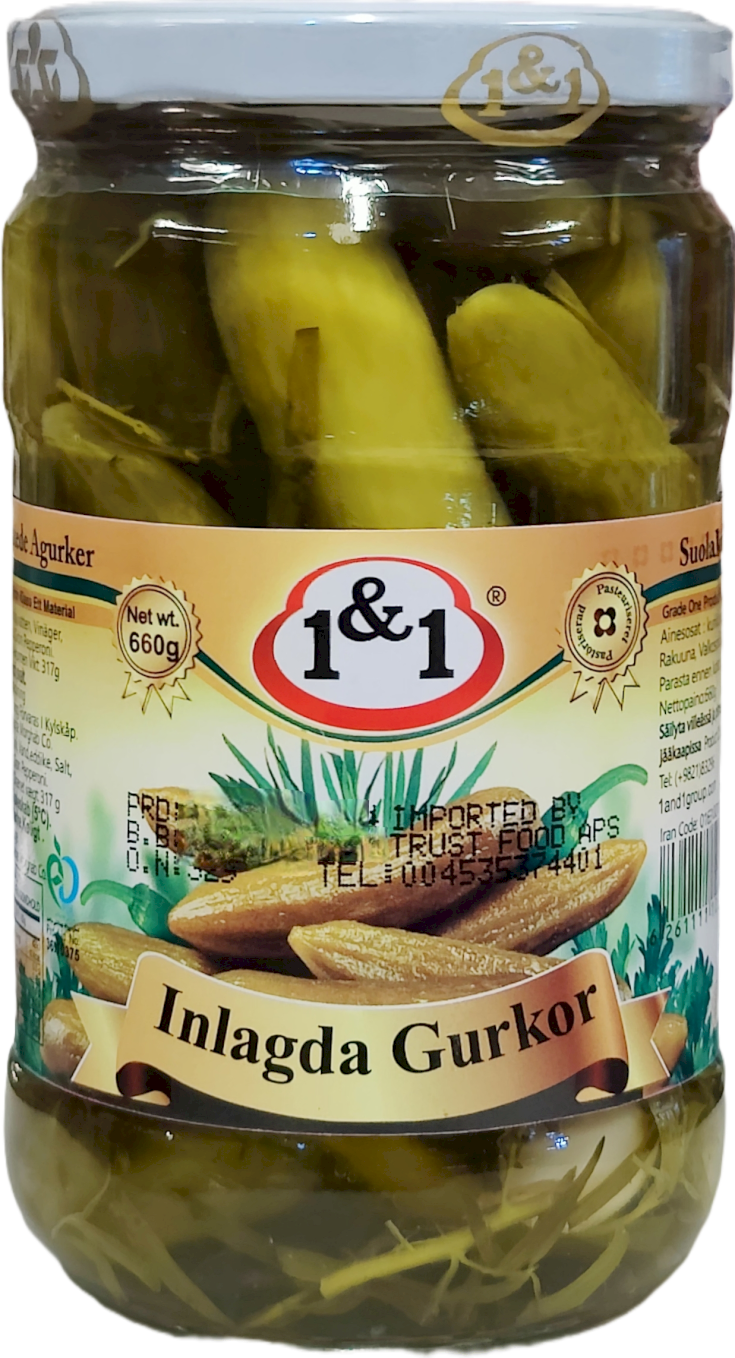 Inlagd Gurka m Dragon & Vitlök 660 g - Ert Palmyra