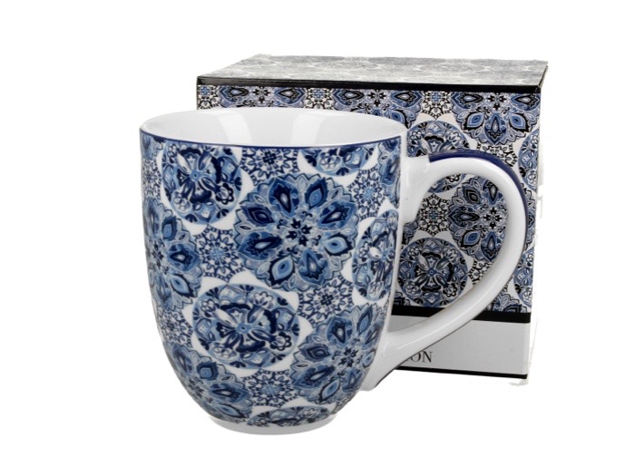 Jumbomugg XXL 1 liter - Ganika Blue (The Art Gallery) - Tekungen.se