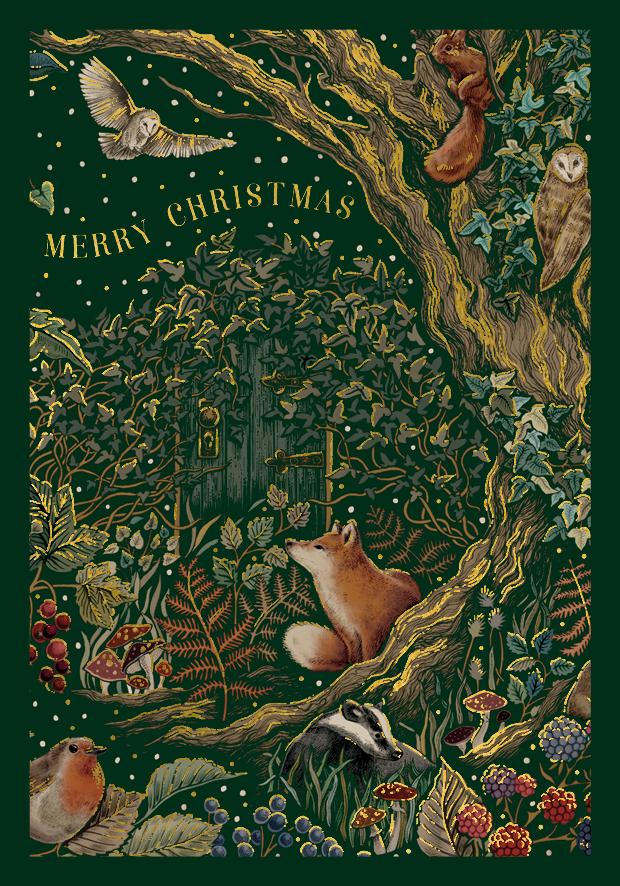 Merry Christmas Fox , Greeting Card - paperme.se
