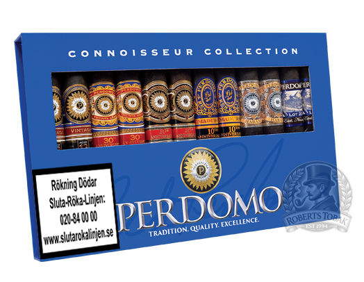 Perdomo Maduro Connoisseur Collection Giftpack 12 cigarrer Toro ...