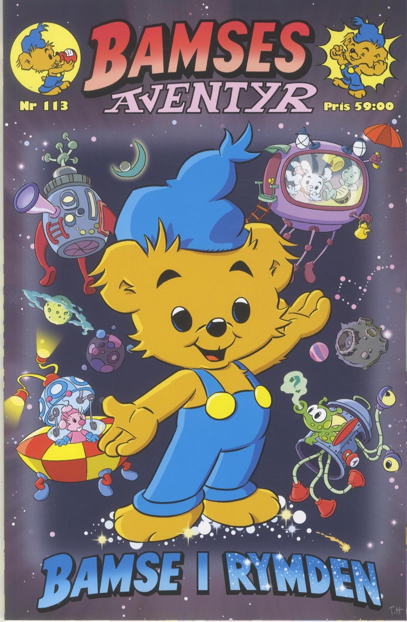 Bamses äventyr 113, Bamse i rymden - Seriekällaren