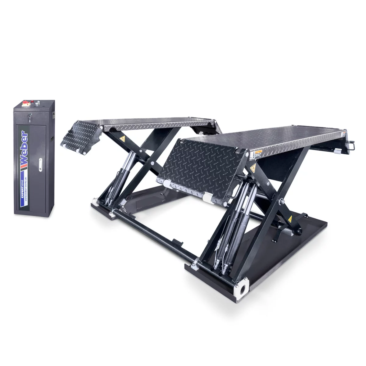 Mobil låglyftande saxlyft utan spärrar Weber Expert serie SH-3500 ...