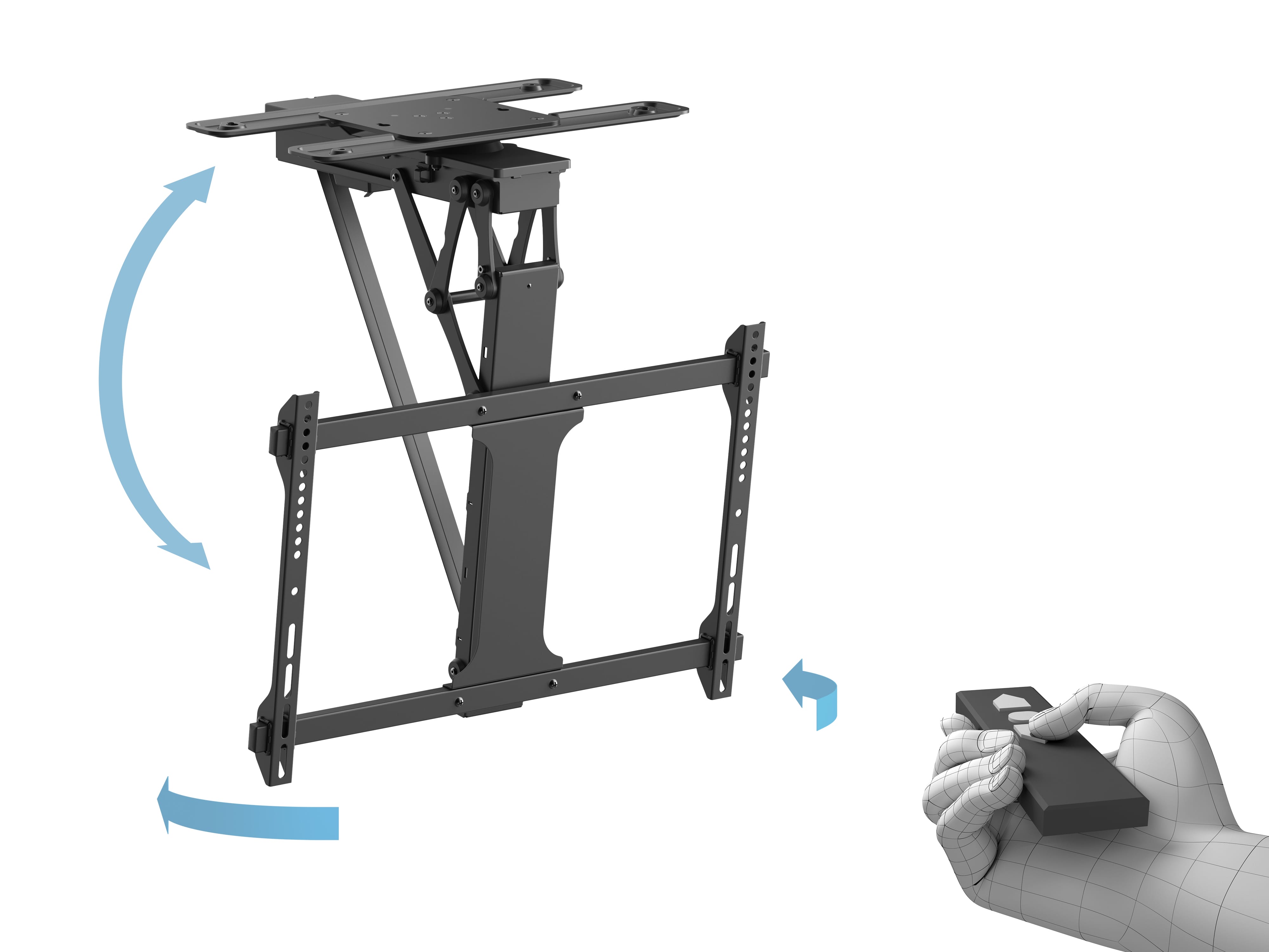 M Motorized Ceilingmount Flip & Turn 32"-75" - Multibrackets