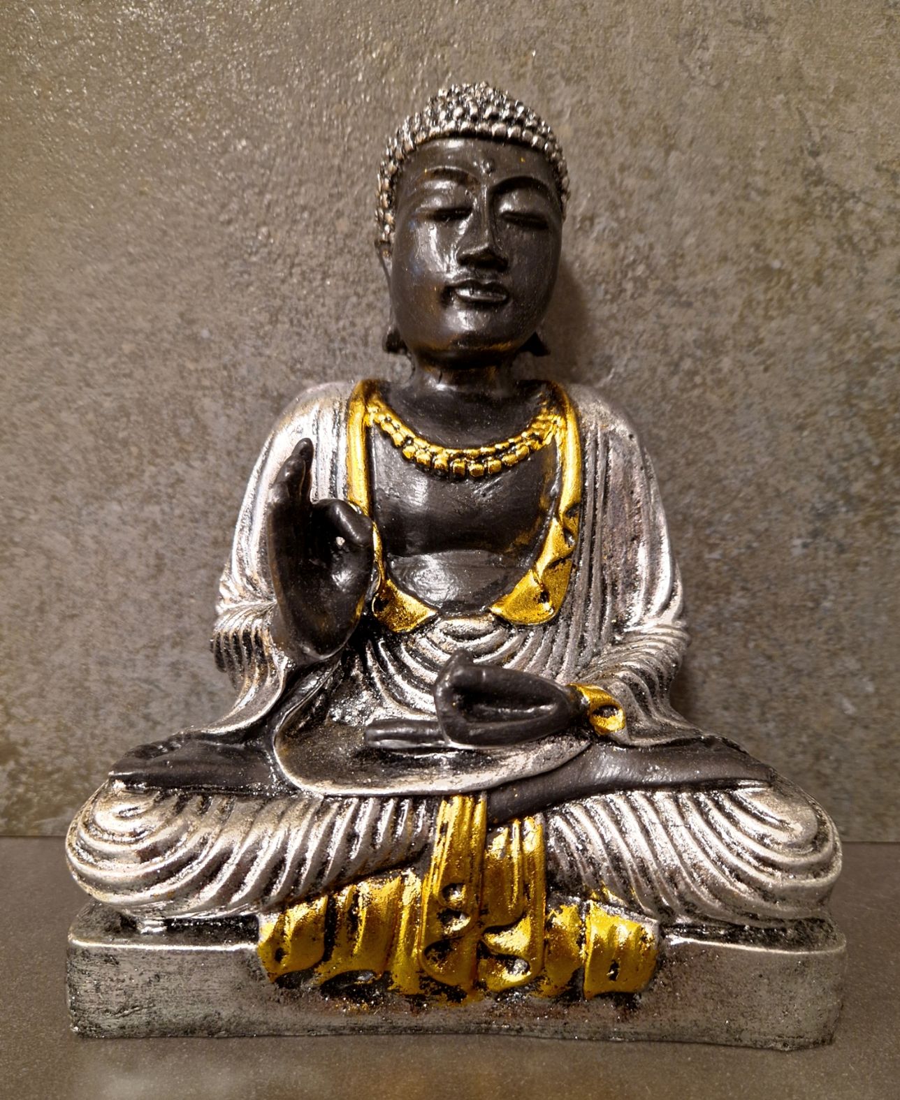 Stengarden.com - Buddha med Gyan Mudra Staty - 20 cm