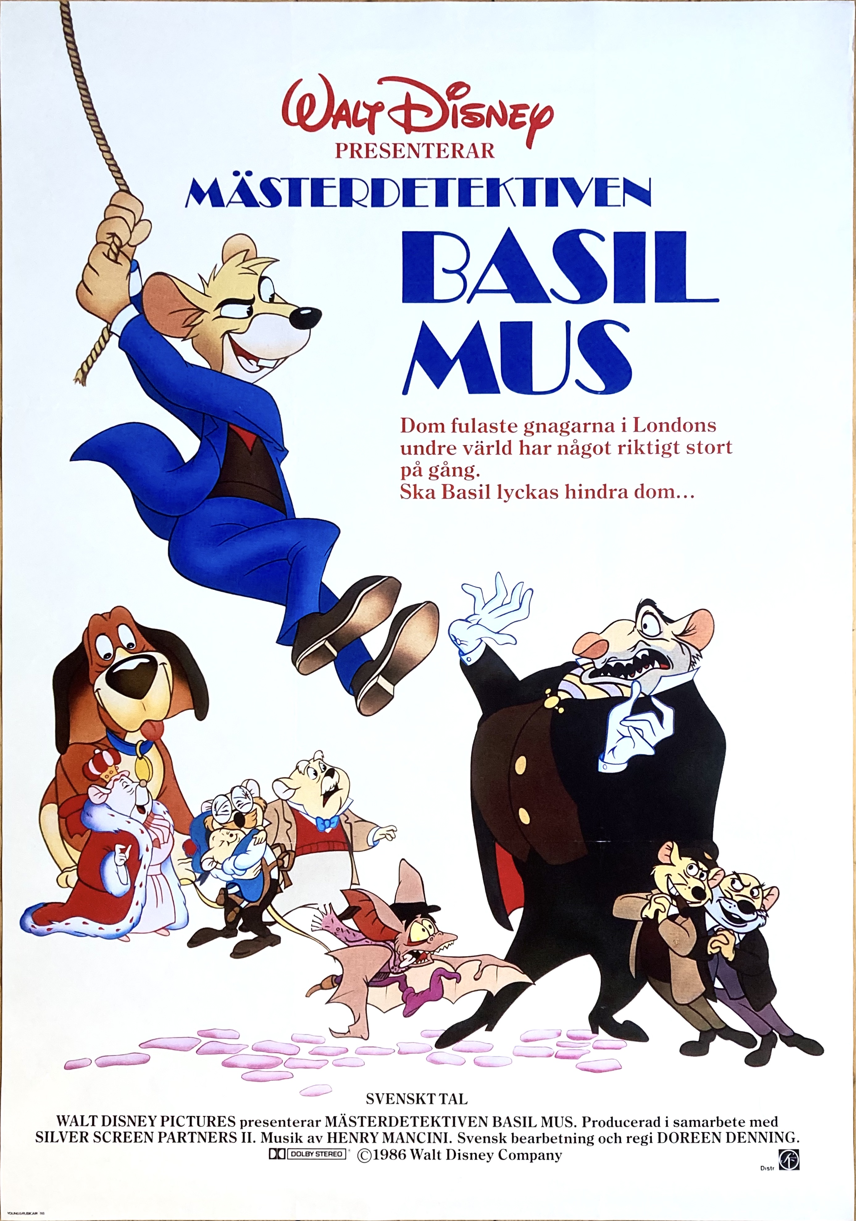 Nostalgipalatset - THE GREAT MOUSE DETECTIVE (1986)