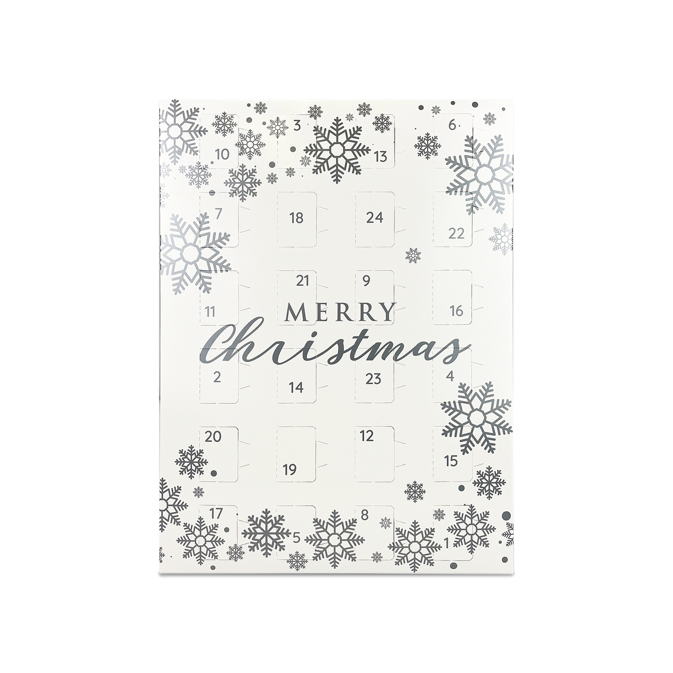 Advent Calendar for Chocolate Moulding, Snowflake - Chocolate-packaging.com