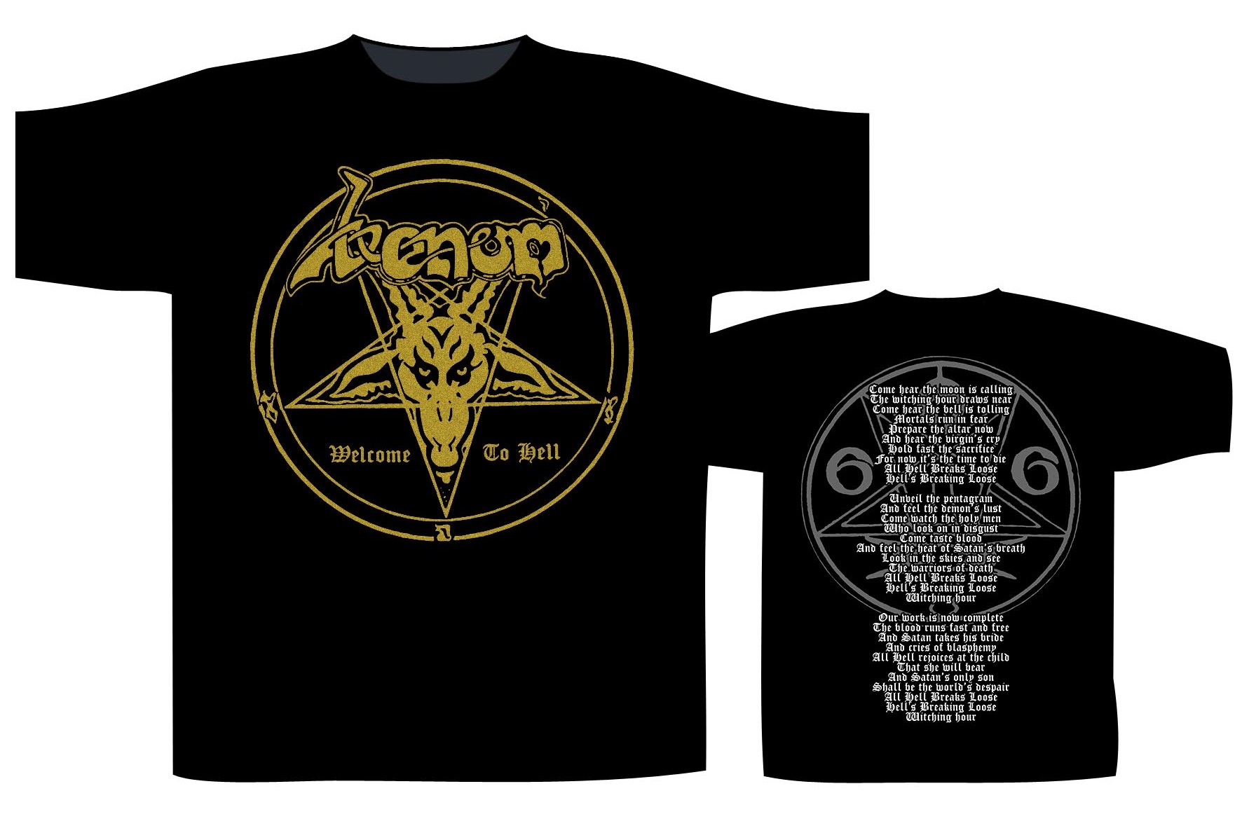 Venom Welcome To Hell New T-Shirt - Rockzone