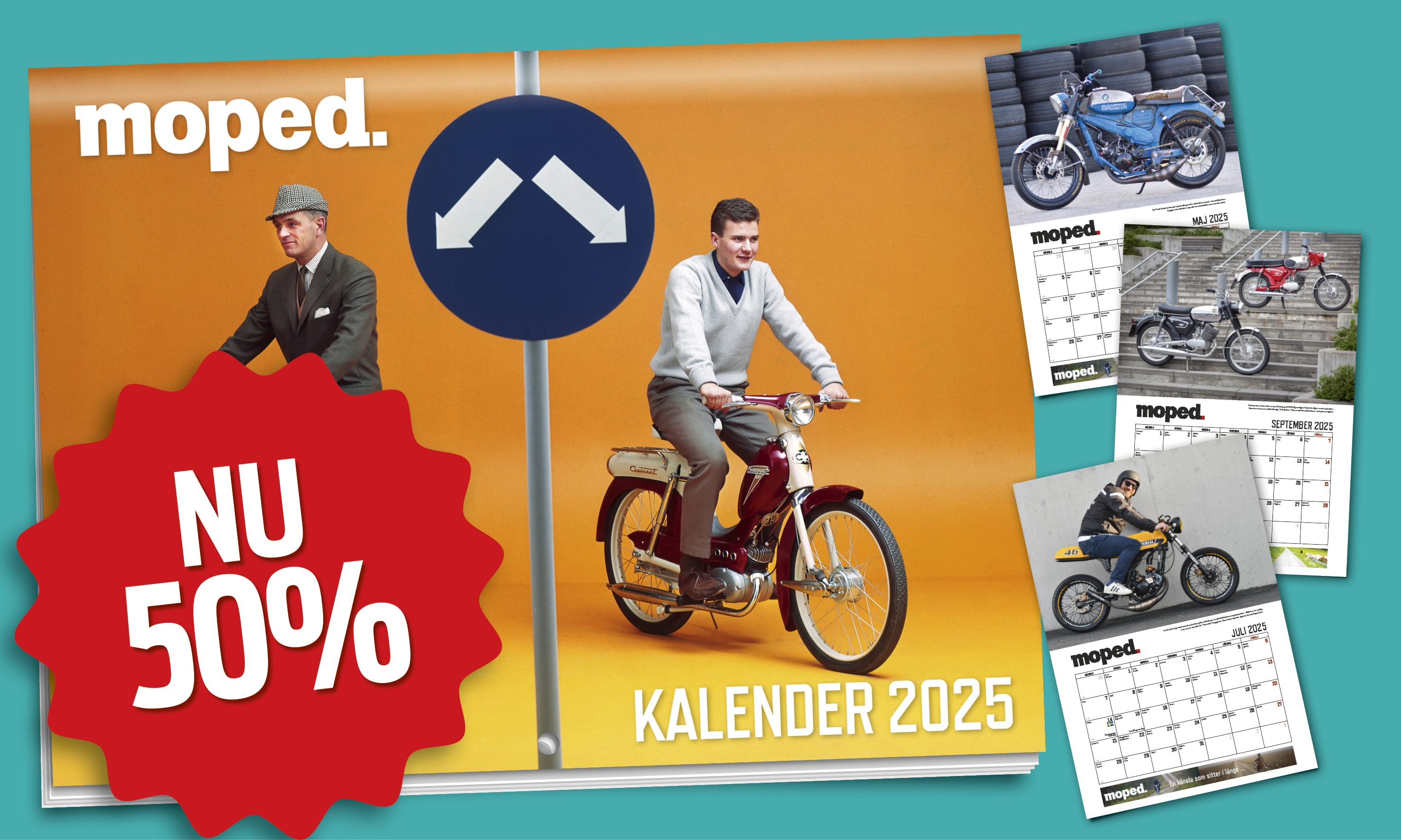 MOPEDKALENDERN 2025 Nu HALVA PRISET! - OK Förlagets Shop