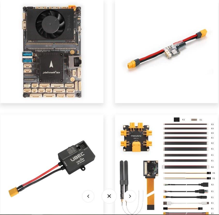 Pixhawk Jetson Baseboard Bundle, 6X, NX 4GB (with Wi-Fi & SSD & Camera ...