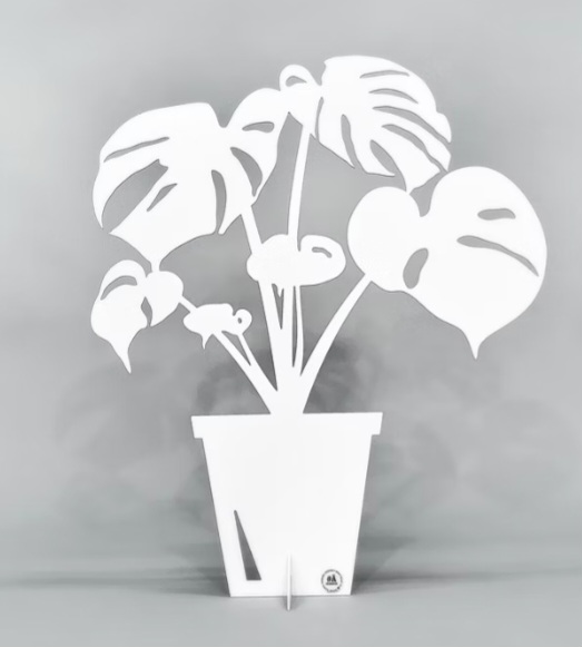Monstera Deliciosa, Liten Vit- Älskaplåt - Linas Ljuva Ting