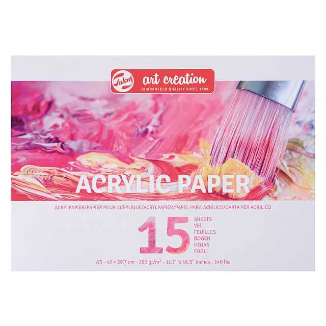 Acrylic Pad - Art Creation - 290g - A4, 15sheets - Art of Veda - Art ...