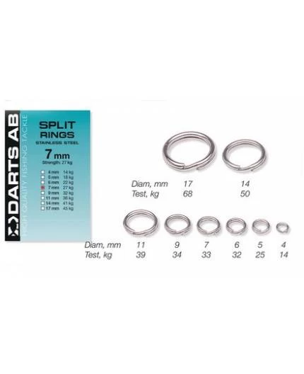 Darts Split Rings - Real Fishing