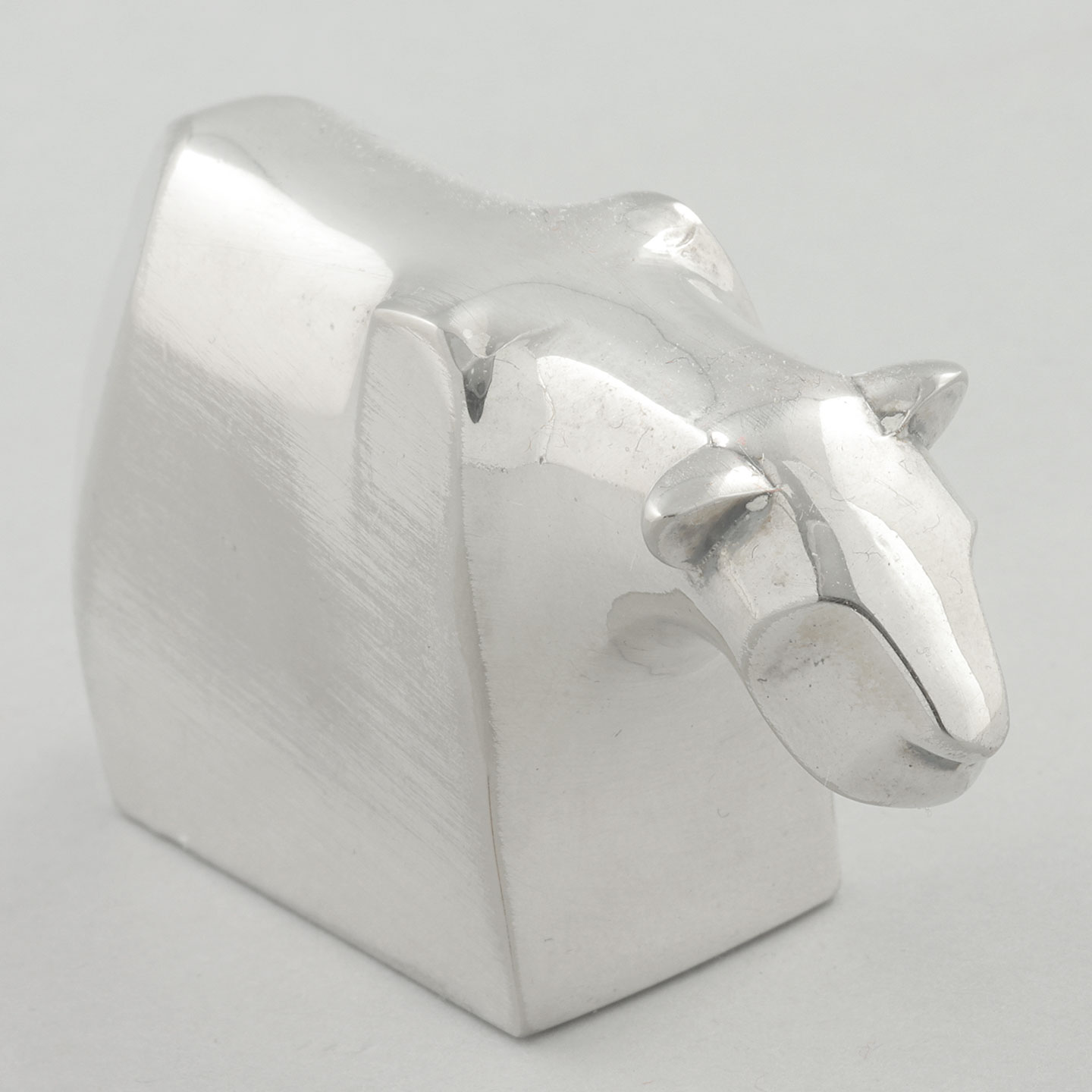 Gunnar Cyrén (Silver Zoo 1982) Panther with Modern Form 7 cm