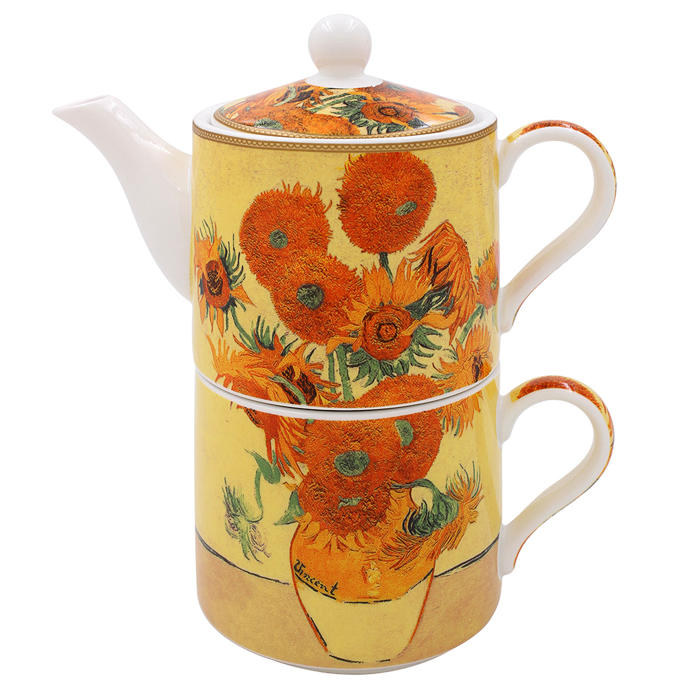 Vincent Van Gogh Sunflowers - Tea For One Set - Tekungen.se
