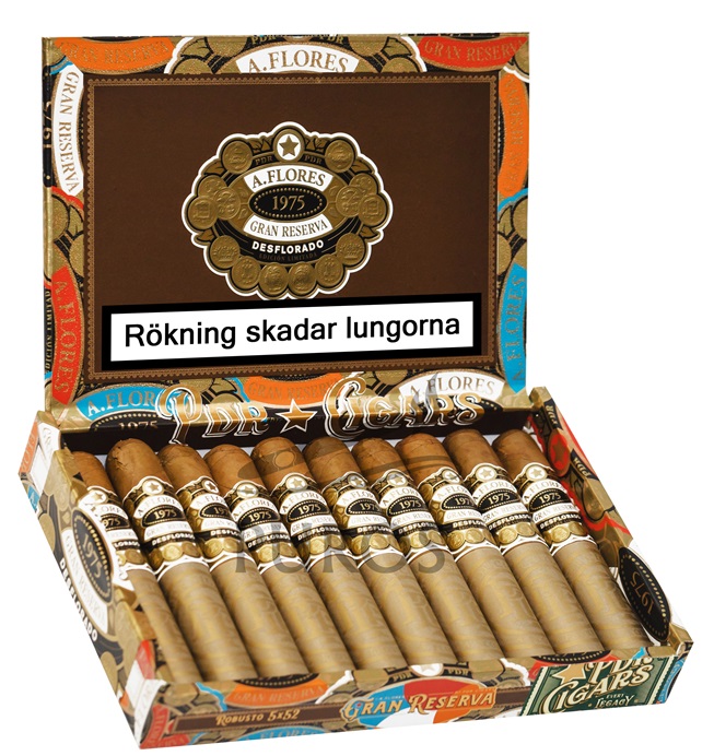 PDR A. Flores 1975 Gran Reserva Desflorado Robusto - Köp Cigarr Online