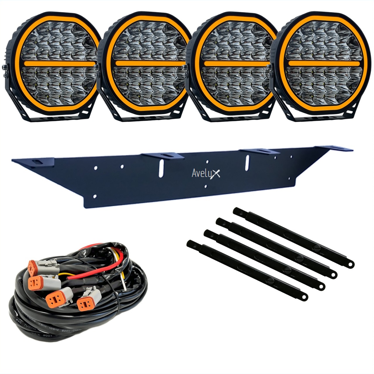 Avelux Summit Sport 225 LED Ekstralys | 4-pakke - Ekstralyskongen.dk