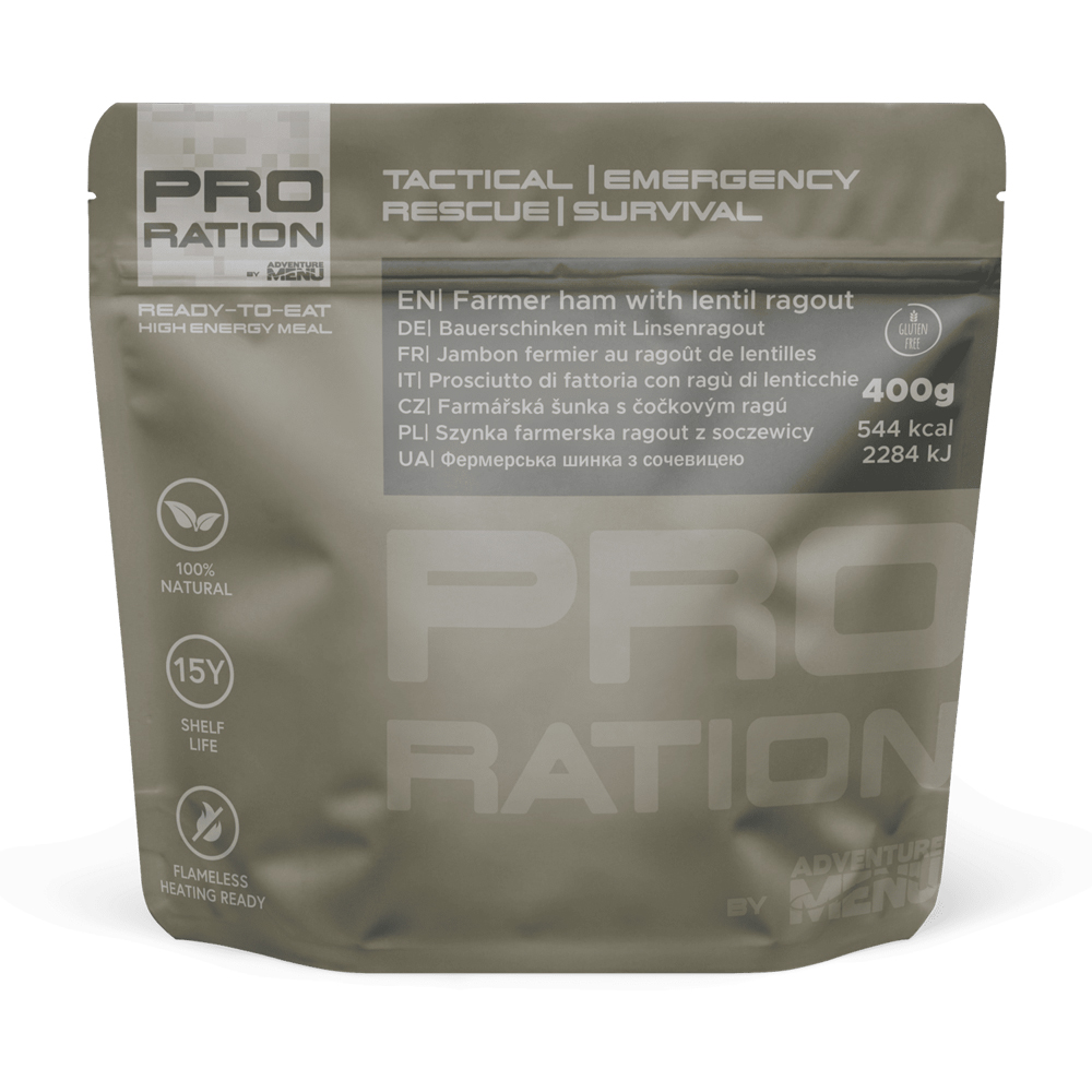 Pro Ration | Farmer Ham With Lentil Ragout | MRE | 400g - The General ...