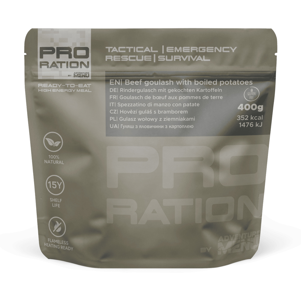 Pro Ration | Beef Goulash With Boiled Potatoes | MRE | 400g - The ...