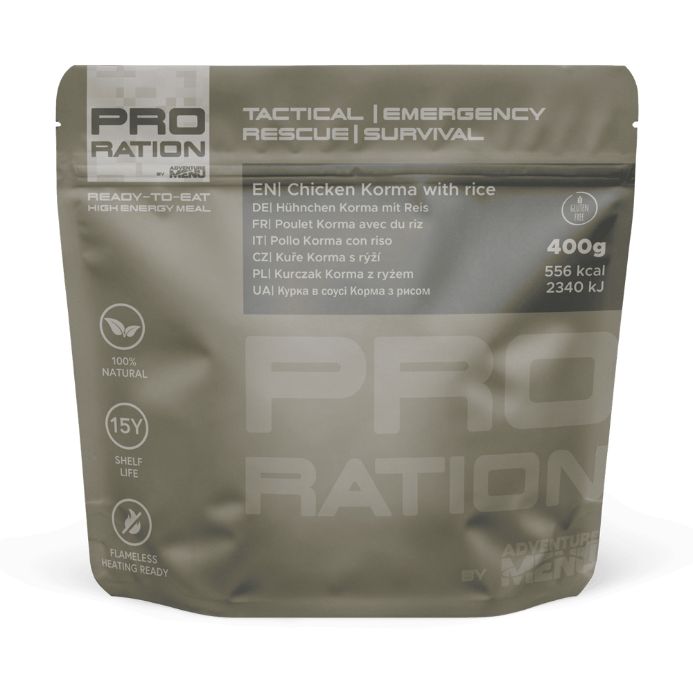 Pro Ration | Chicken Korma With Rice | MRE | 400g - The General Prepper