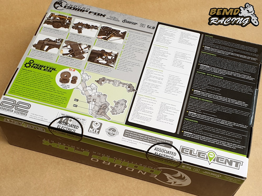 Enduro Comp Fox Competition Rock Crawler Kit (Byggsats) Element RC ...