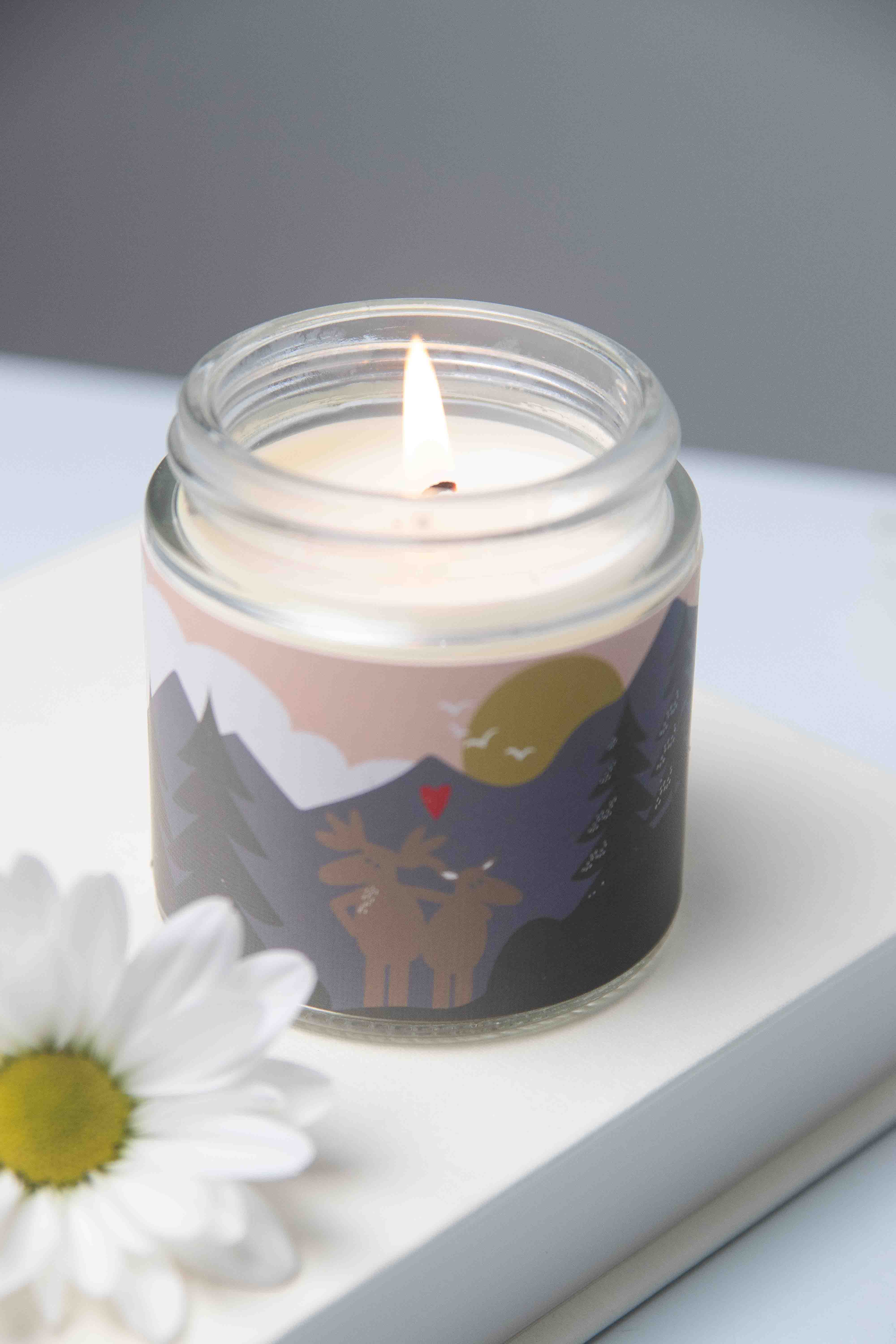 SCENTED CANDLE MOOSE IN LOVE - Pluto Design Private customer