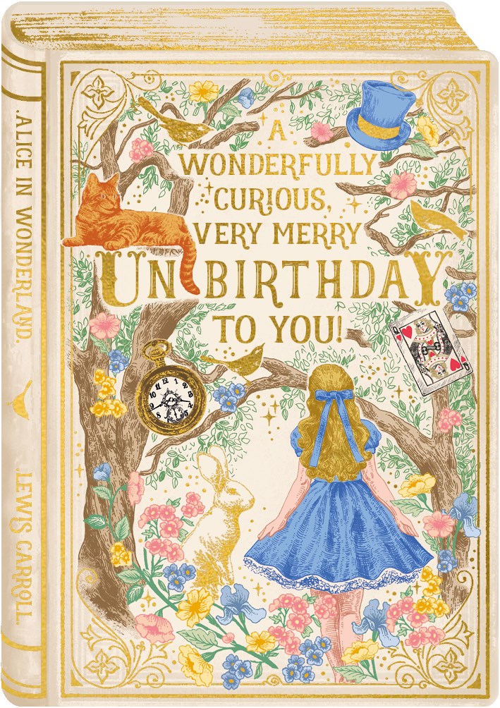 Storybook Alice In Wonderland Greeting Card - paperme.se