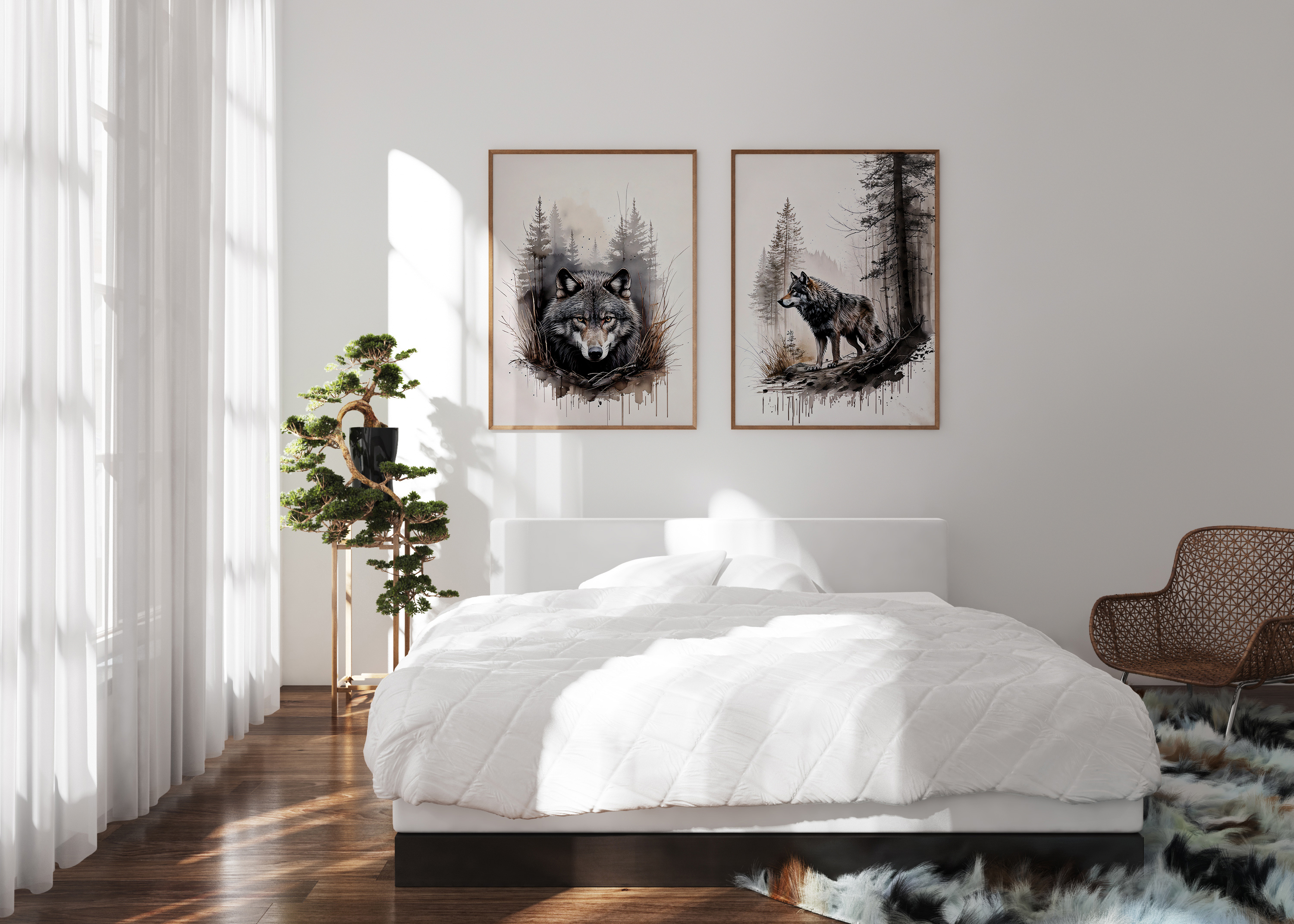 Skogens Varg Poster - Viltmotiv™ | Unika posters av vilda djur, bär och ...
