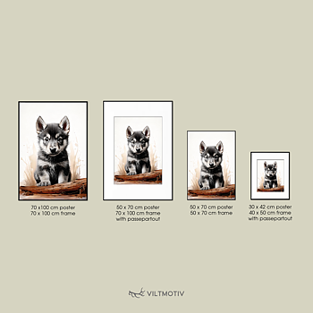 Hundar - Viltmotiv™ | Unika posters av vilda djur, bär och växter
