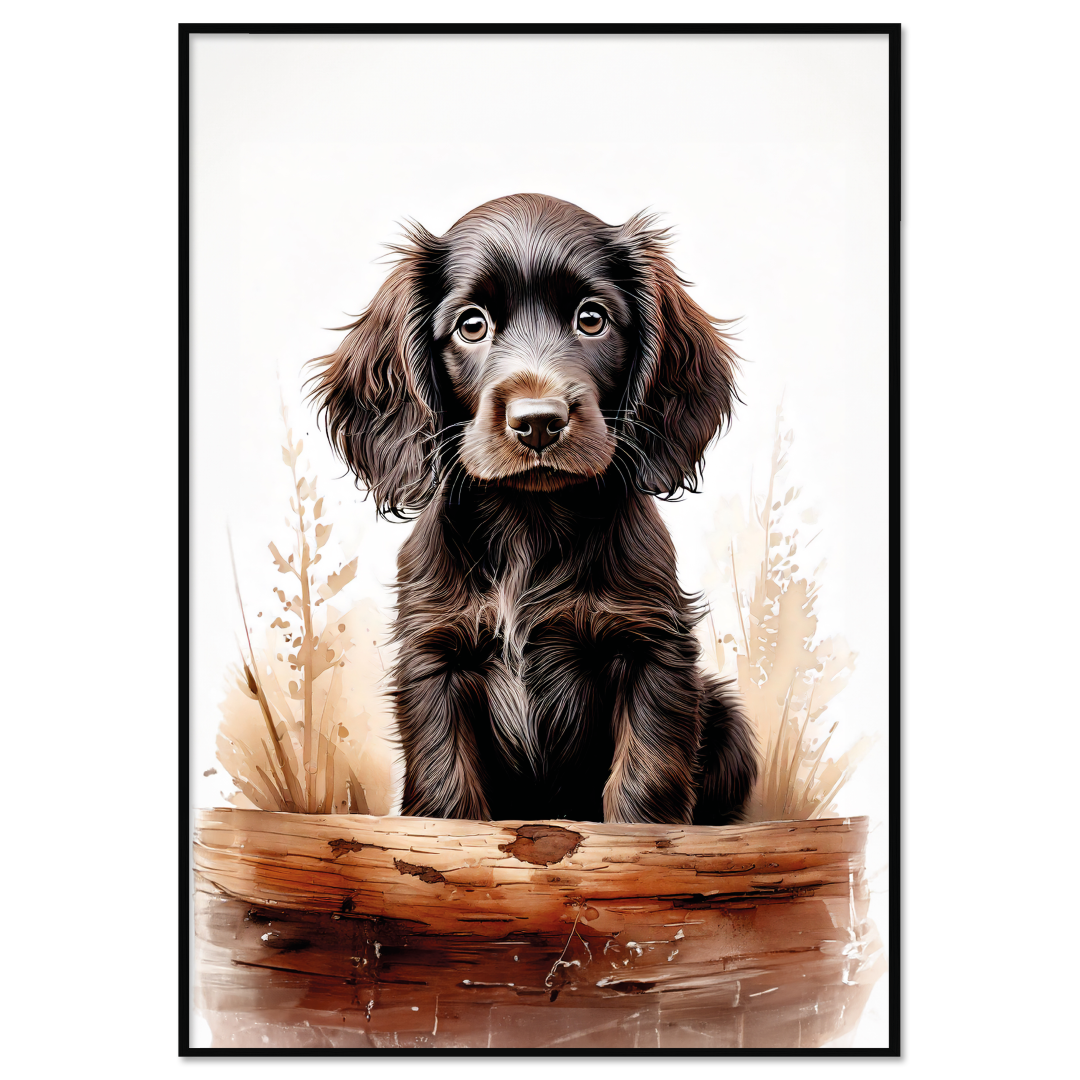 Springer Spaniel-valp Poster - VILDMARKEN® Brand Store
