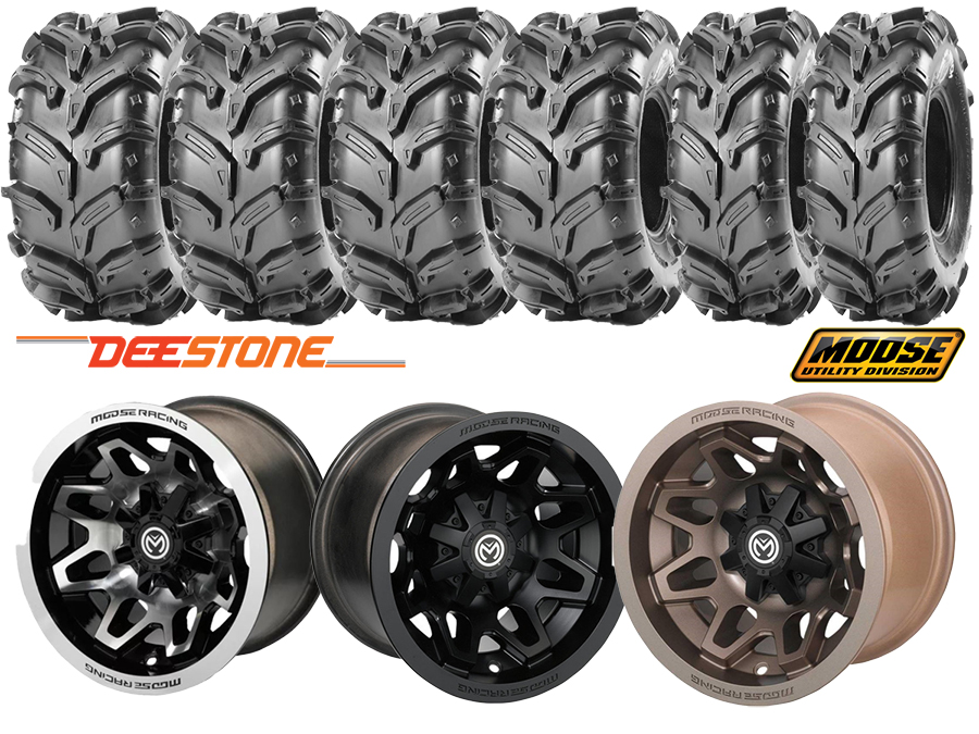 Hjulsats 6X6 Moose 416X fälg + Swamp Witch 28" - Go Offroad