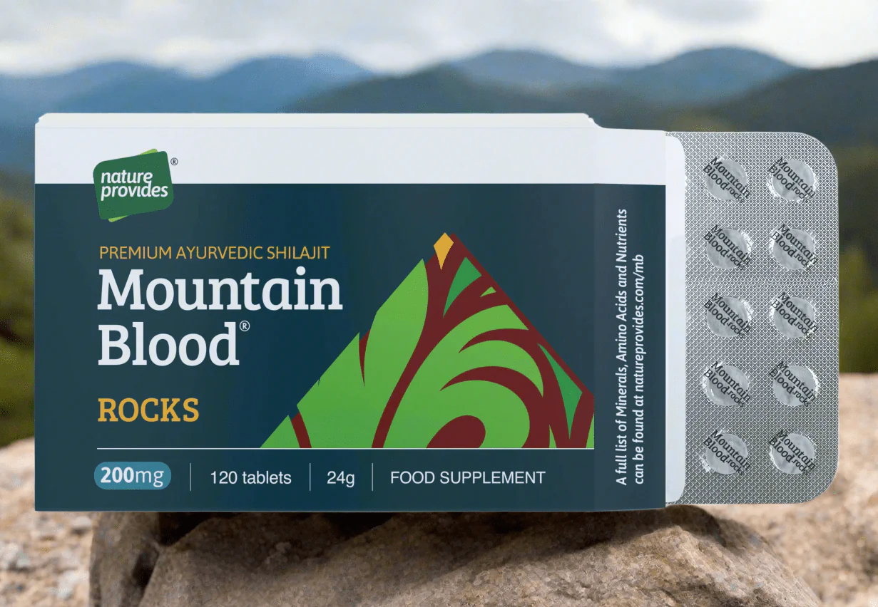 Mountain Blood Rocks 120 tablets, 24g - AyurvedaButiken