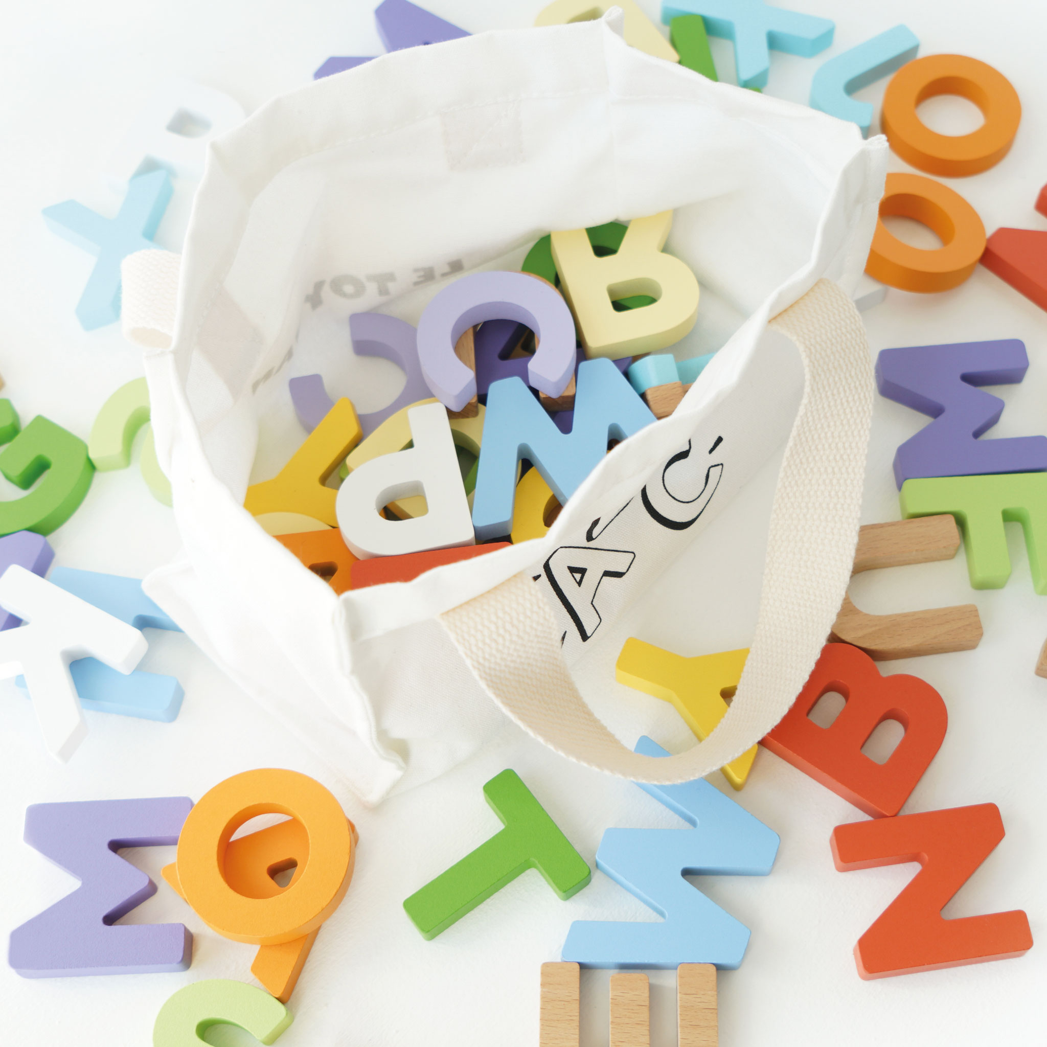 Wooden Alphabet Set&Bag - Kalikå
