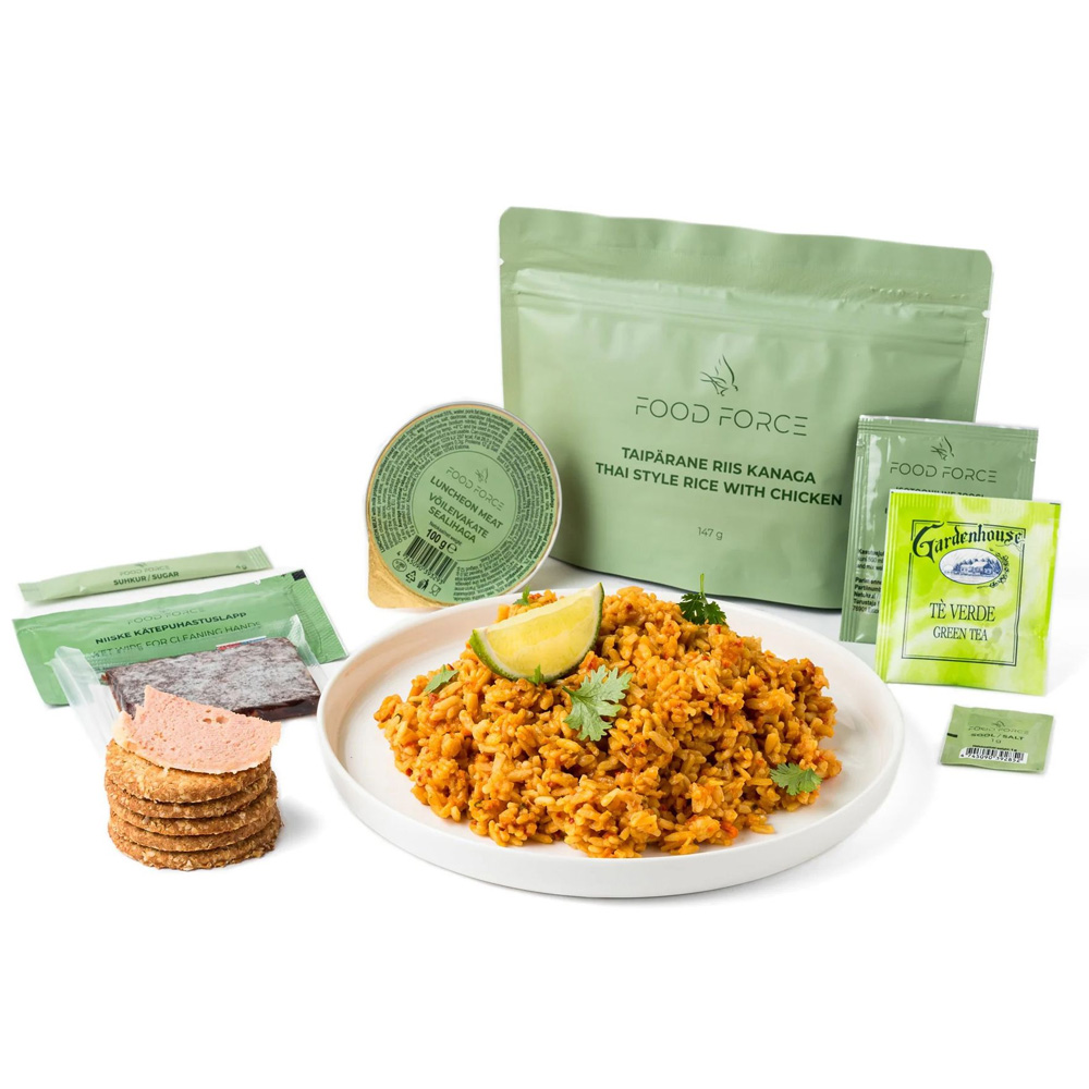 Food Force | Thai Style Rice with Chicken Main Meal | Freeze-dried food ...