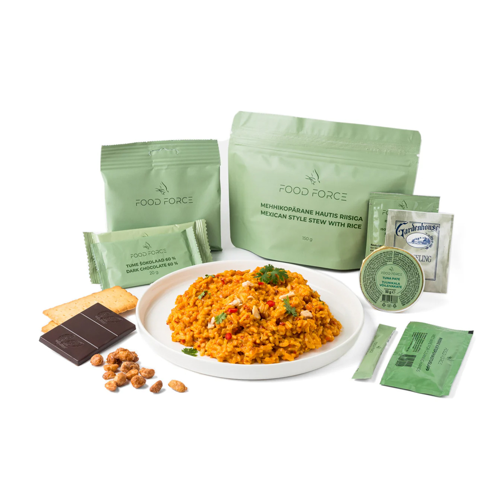 Food Force Mexican Style Stew with Rice Main Meal - The General Prepper